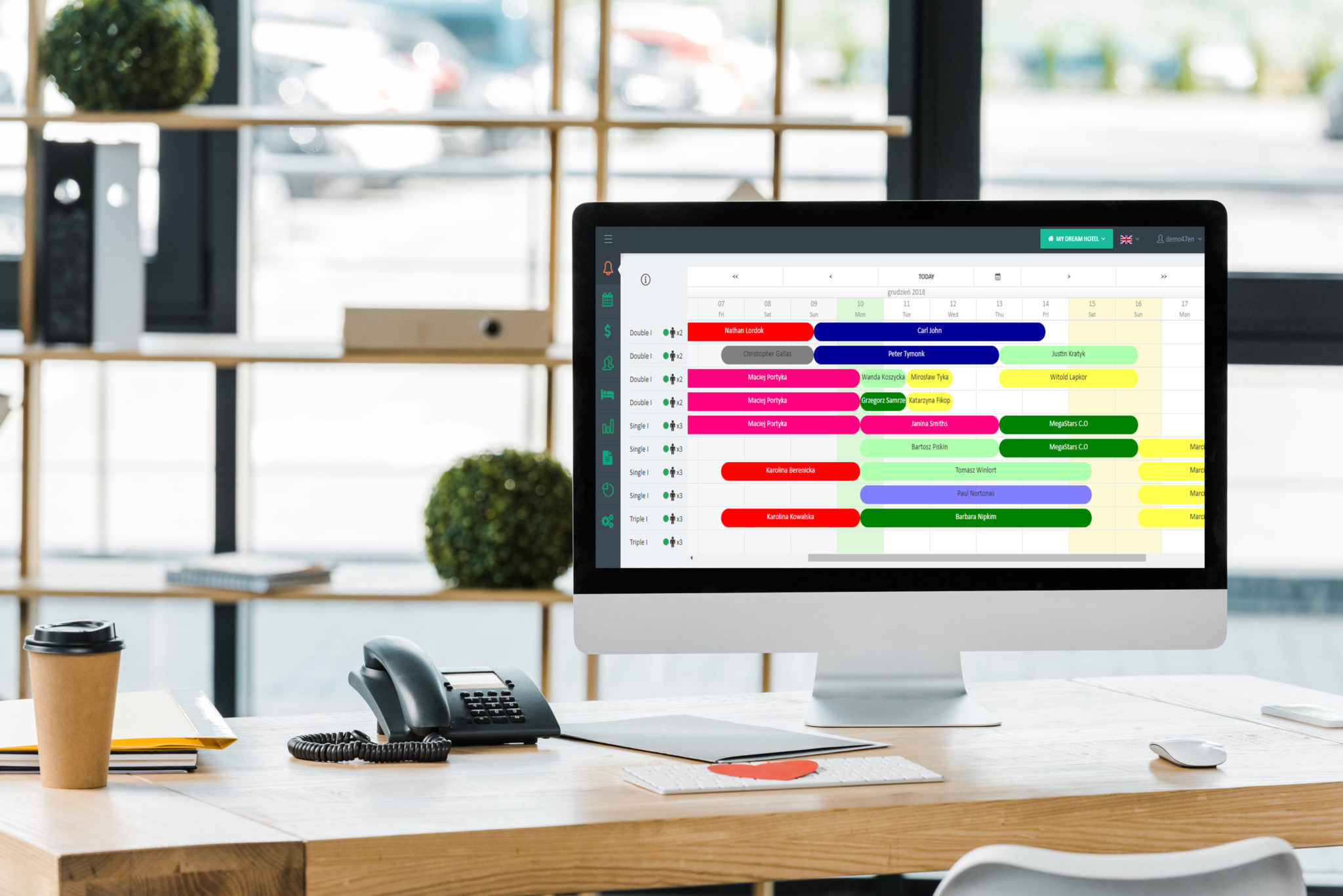 Hotel reservation calendar online | Discover KWHotel Web